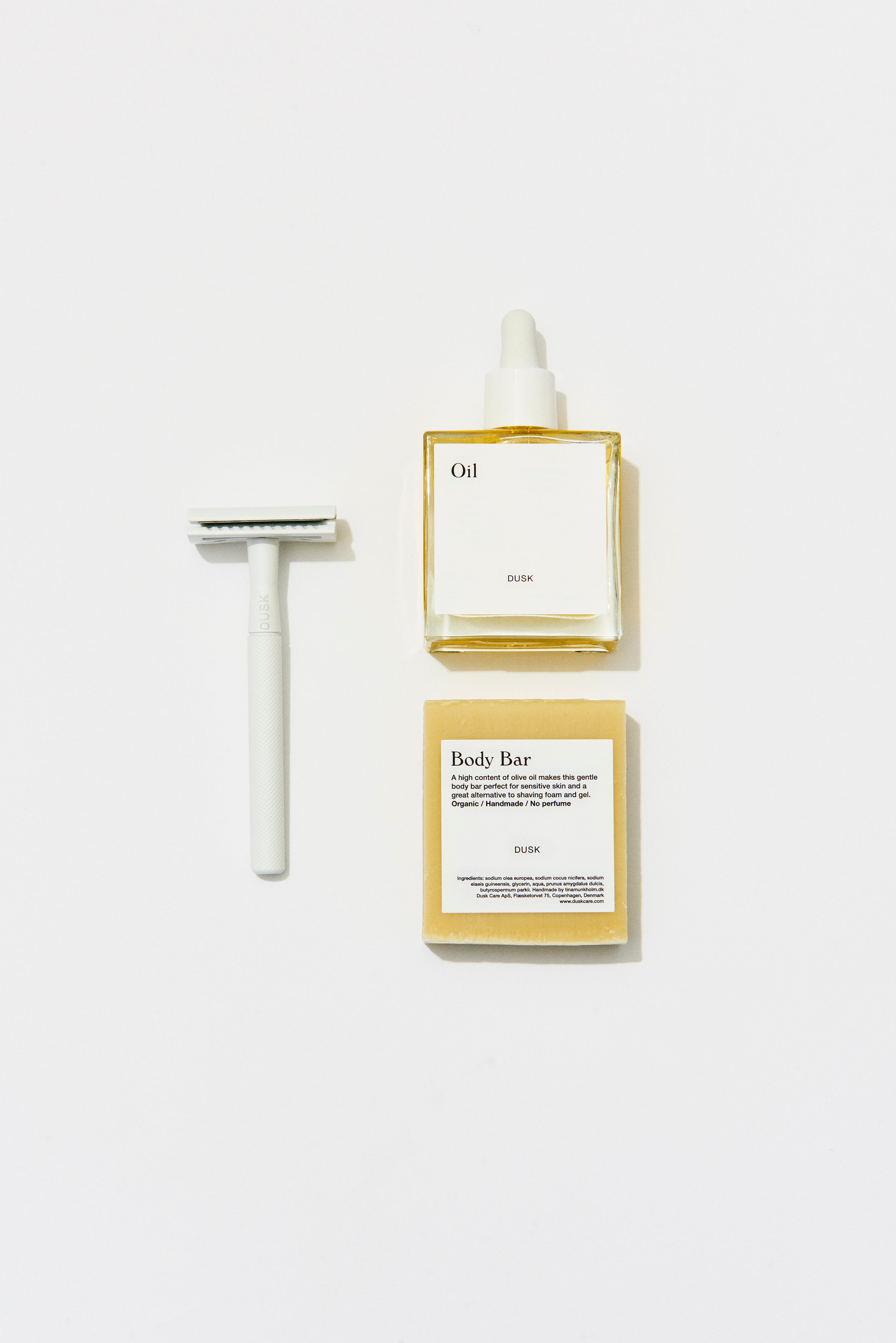 Elegant safety razor fra DUSK - bæredygtig barbering - zero waste